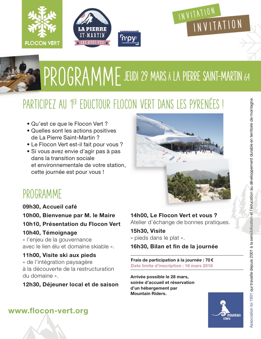 Le Flocon Vert : Educ'tour à La Pierre Saint-Martin